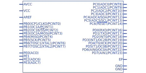ATMEGA88PB-MNR Microchip - Datasheet PDF, Footprint, Symbol & Technical ...