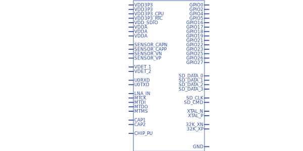 Esp32 D0wd Espressif Systems Datasheet Pdf Footprint Symbol