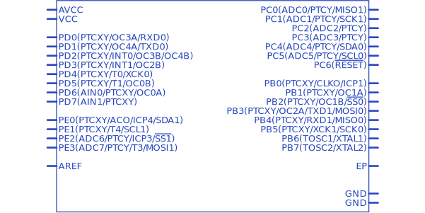 Atmega328pb Mu Microchip Datasheet Pdf Footprint Symbol And Technical