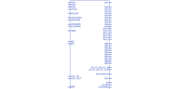 Stm32wb55cgu6 Stmicroelectronics Datasheet Pdf Footprint Symbol