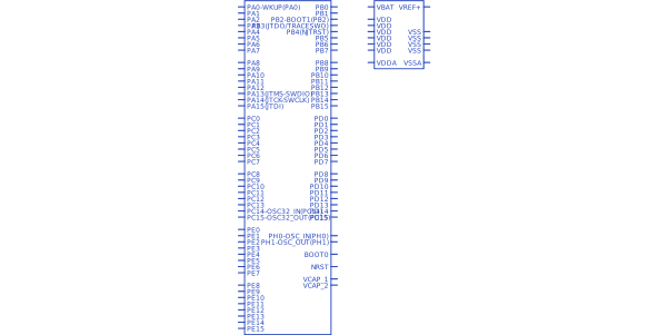STM32F407VET6 STMicroelectronics - Datasheet PDF, Footprint, Symbol ...
