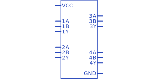 SN74LS86AN Texas Instruments - Datasheet PDF, Footprint, Symbol ...
