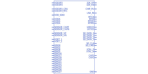 Esp32 D0wdq6 V3 Espressif Systems Datasheet Pdf Footprint Symbol