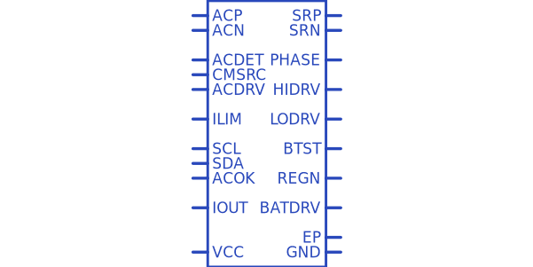 BQ24725ARGRR Texas Instruments - Datasheet PDF, Footprint, Symbol ...